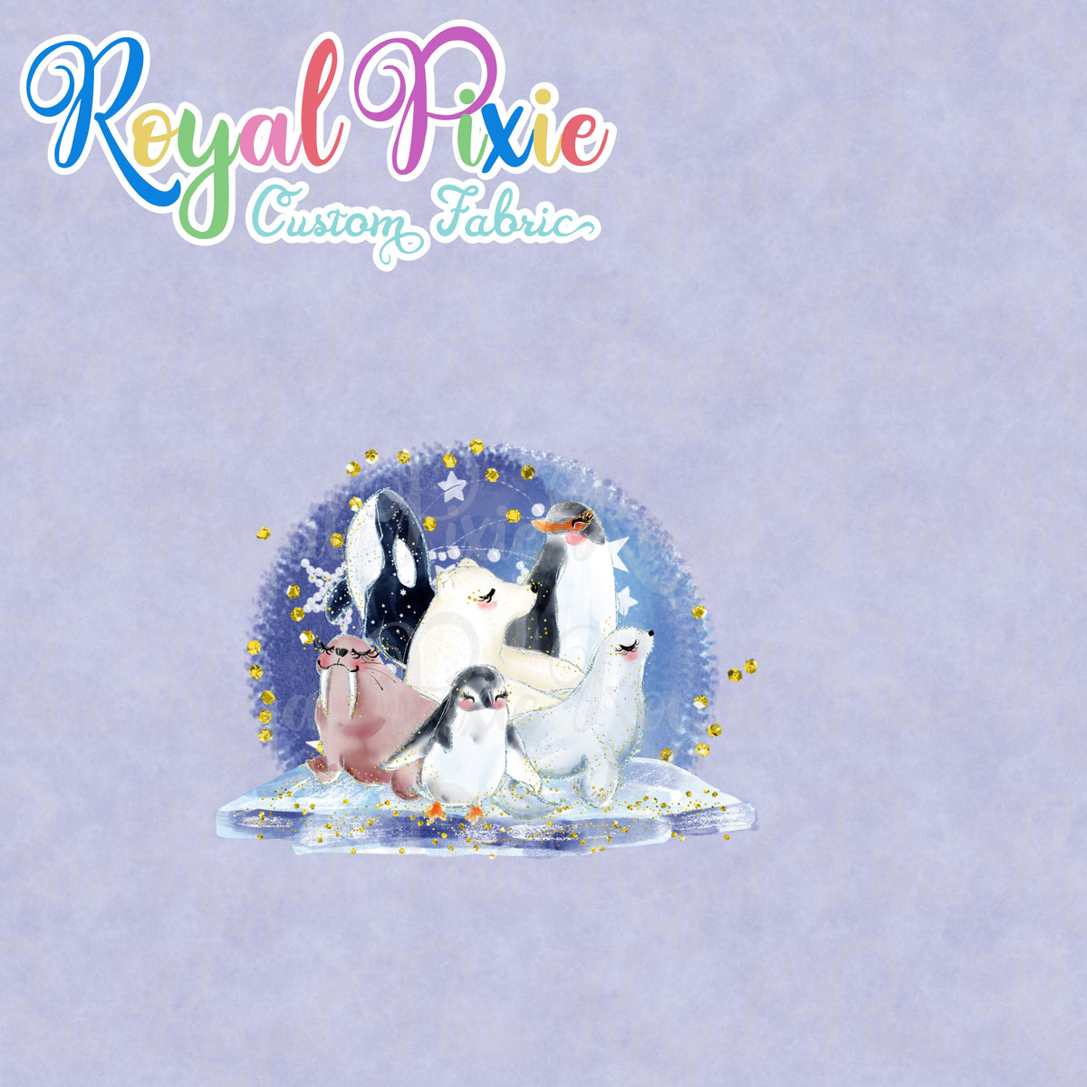 Retail Arctic Lavender Group Panel – Royal Pixie Custom Fabric