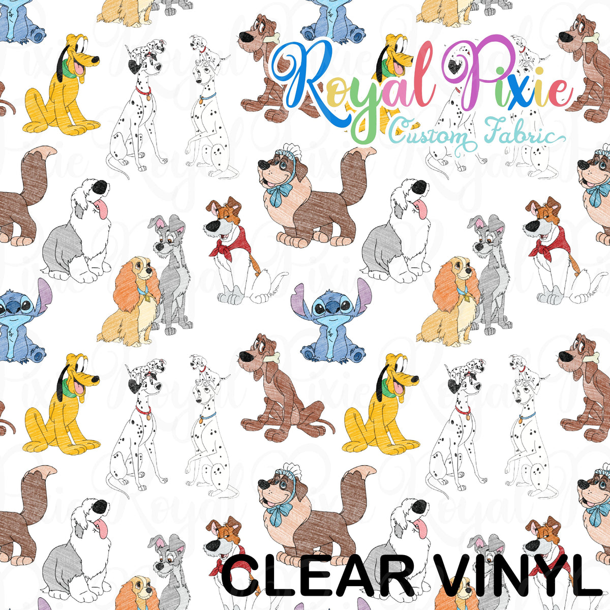 Vinyl Retail - Clear - Dis Dogs – Royal Pixie Custom Fabric