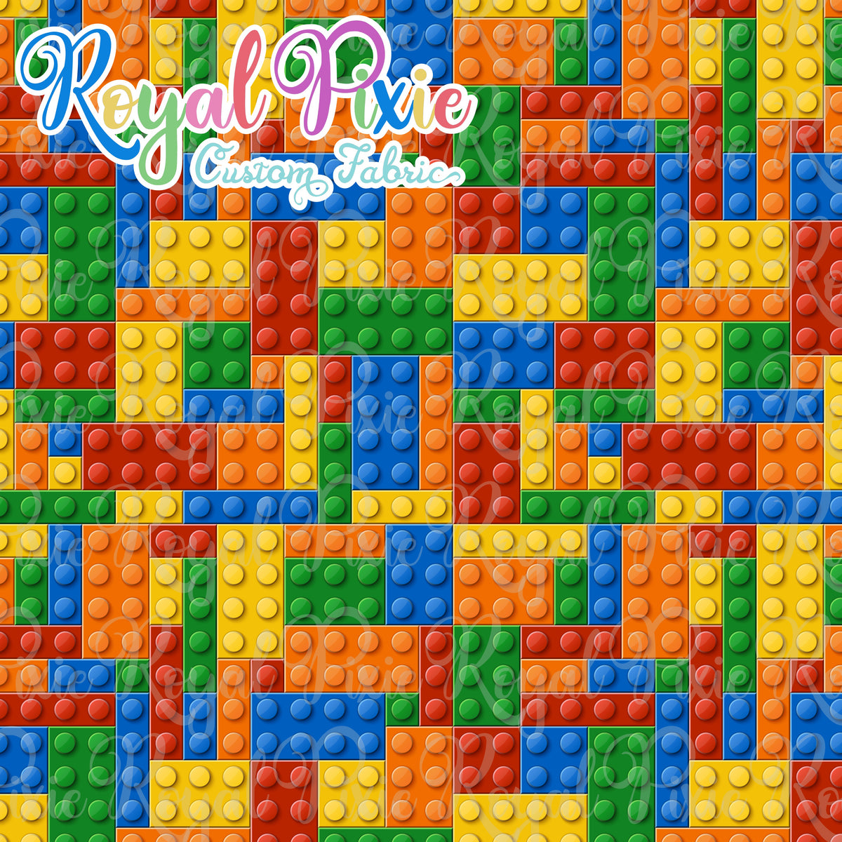 Vinyl Retail - Blocks Bold Main – Royal Pixie Custom Fabric