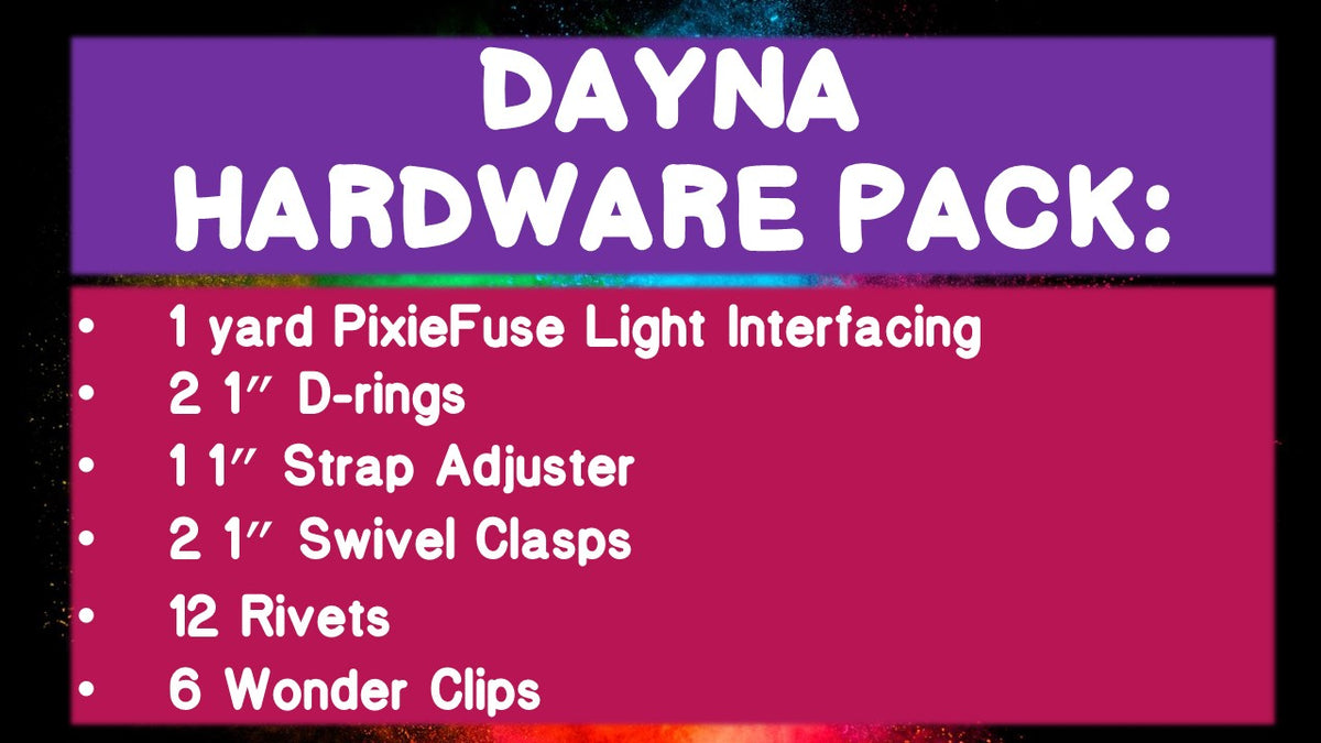 Dayna Pack Hardware Pack – Royal Pixie Custom Fabric