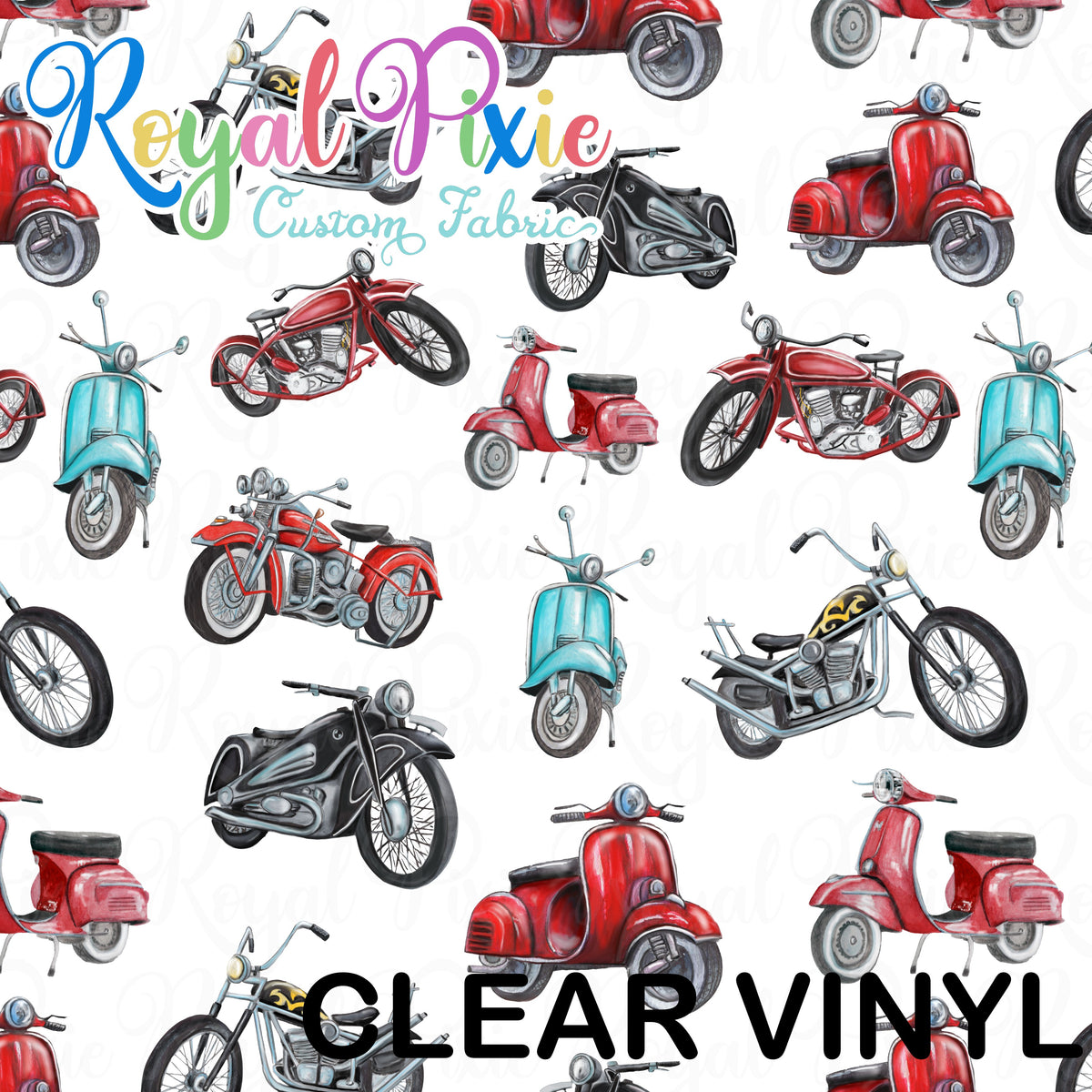 Vinyl Retail - Clear - Motos – Royal Pixie Custom Fabric