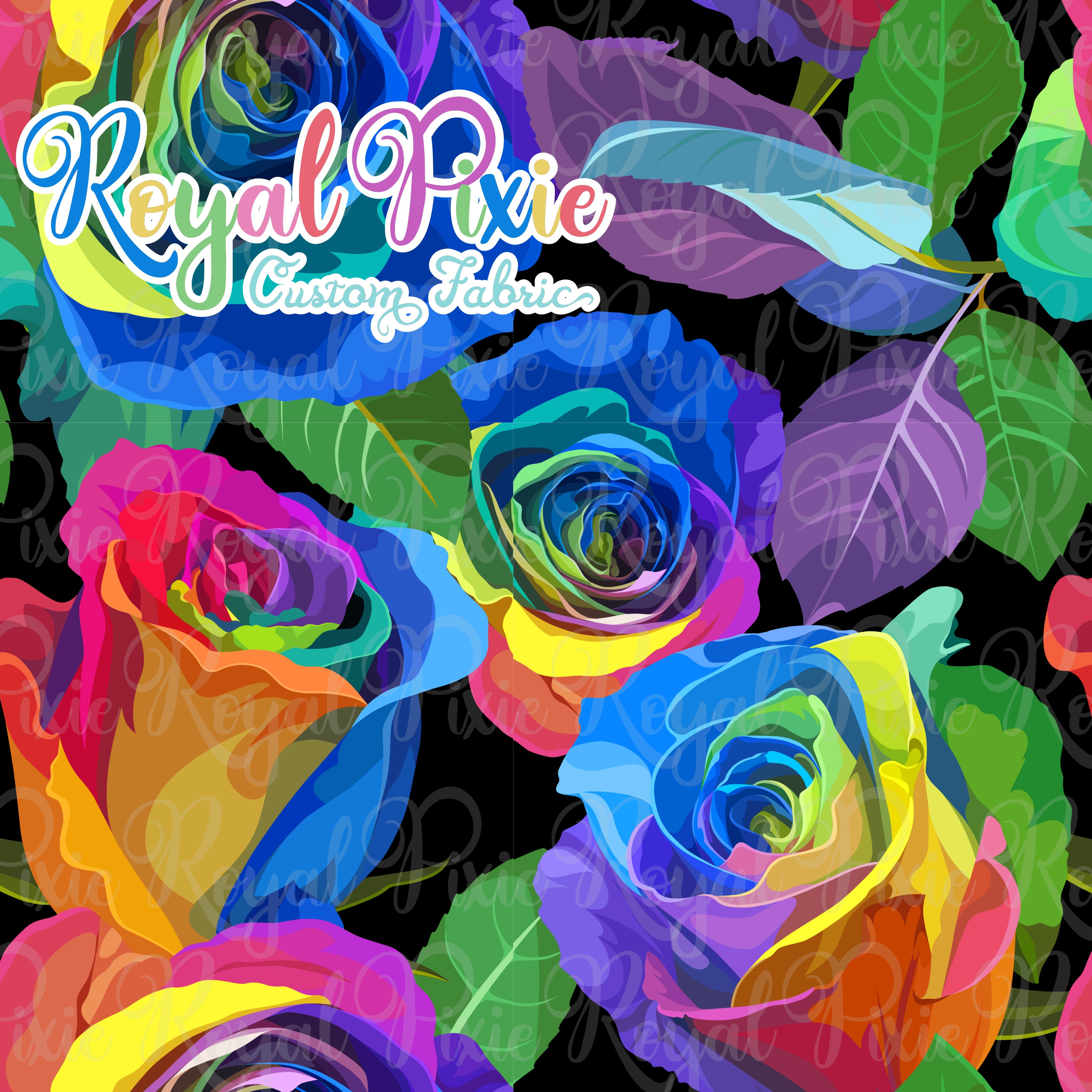 Rainbow Roses Wallpaper